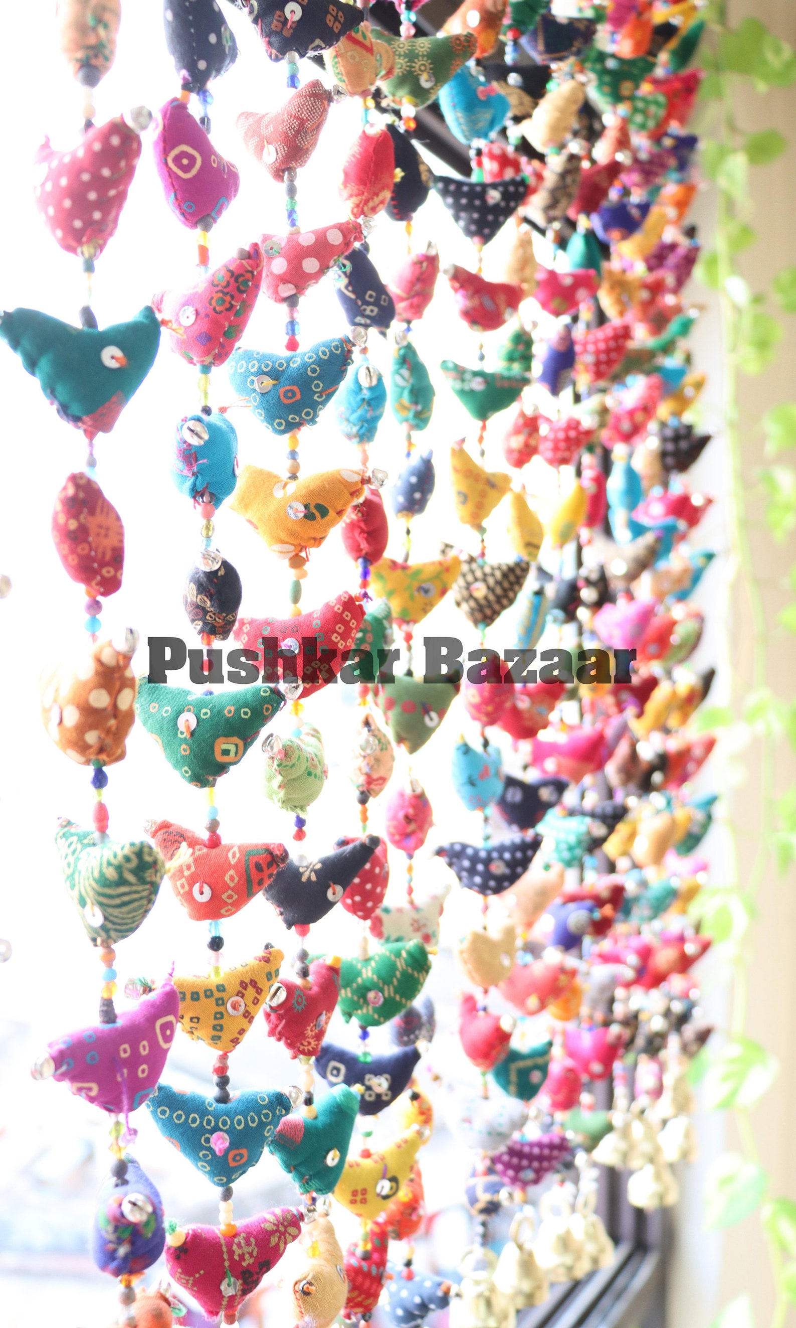 30 Tota Bird Bells Prosperity Hens Mobile String Decoration Indian Home ...