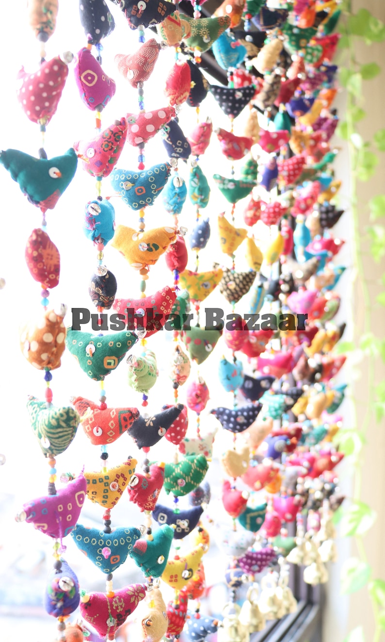 30 Tota Bird Bells Prosperity Hens Mobile String Decoration Indian Home ...