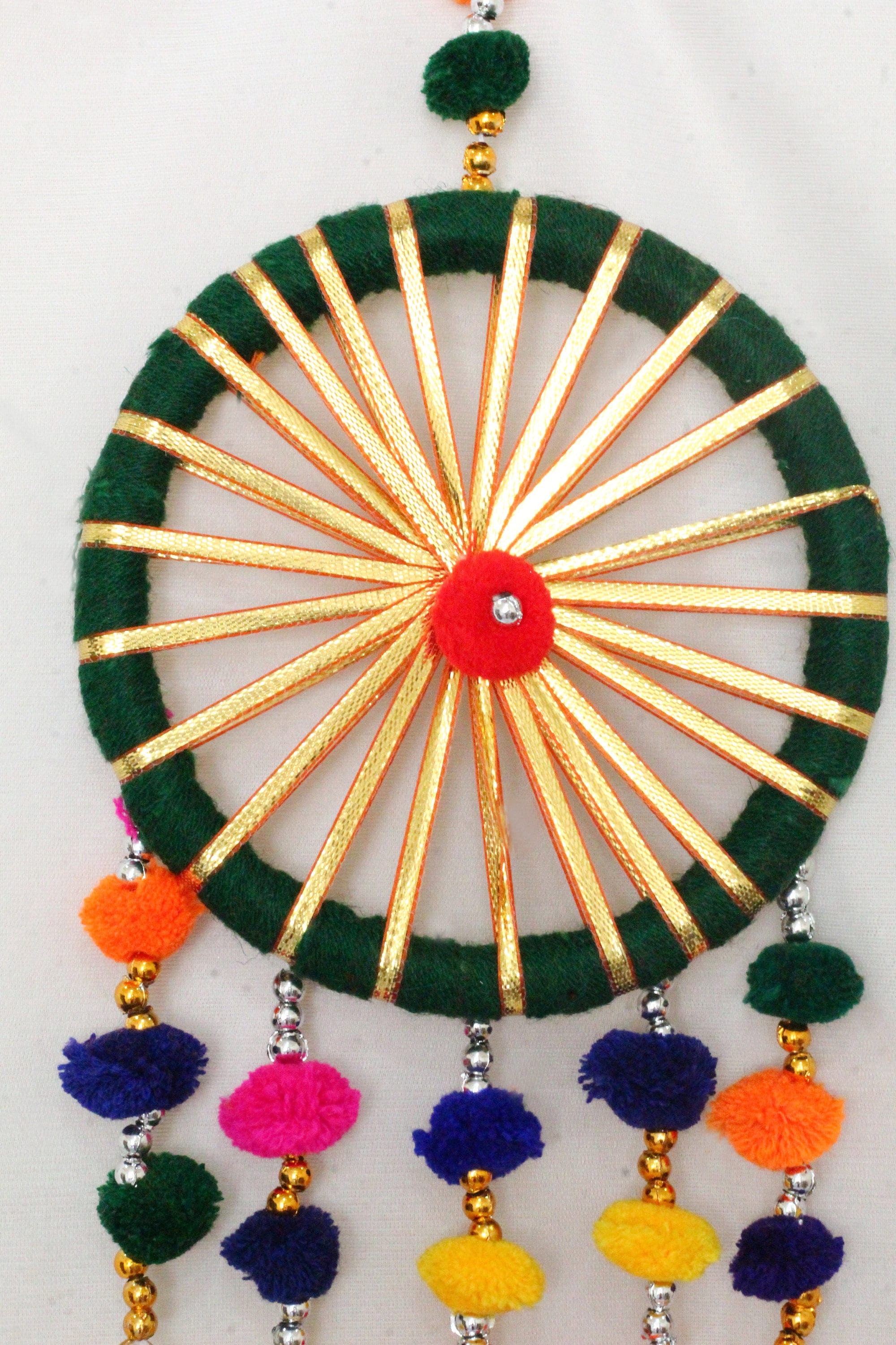 Traditional Indian Decor Pom Pom Hanging, Indian Wedding Decor, Dholki ...