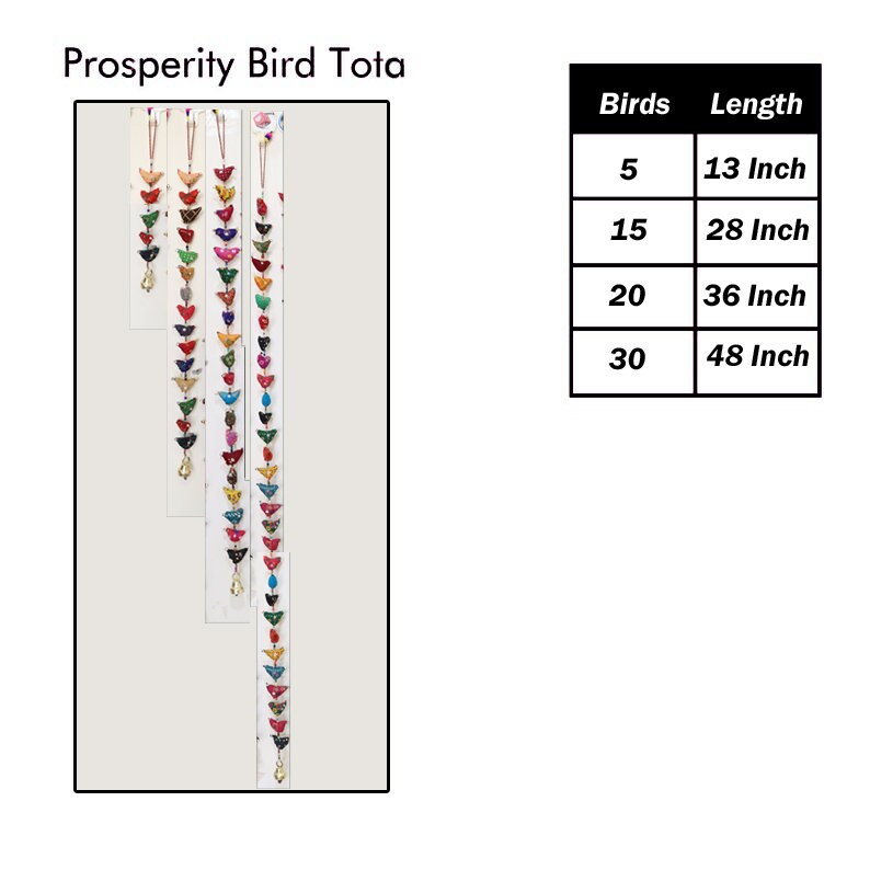30 Tota Bird Bells Prosperity Hens Mobile String Decoration - Etsy