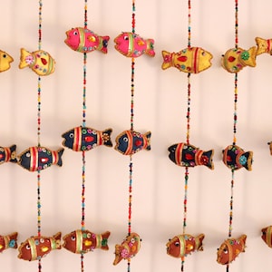 INDIAN HANGING Fish Wall, Door Decoration Hanging ,indian Wall Hanging ...