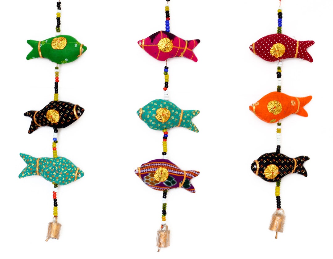 Indian Traditional Strings, Fish Design Strings, Indian Wall Hanging ...