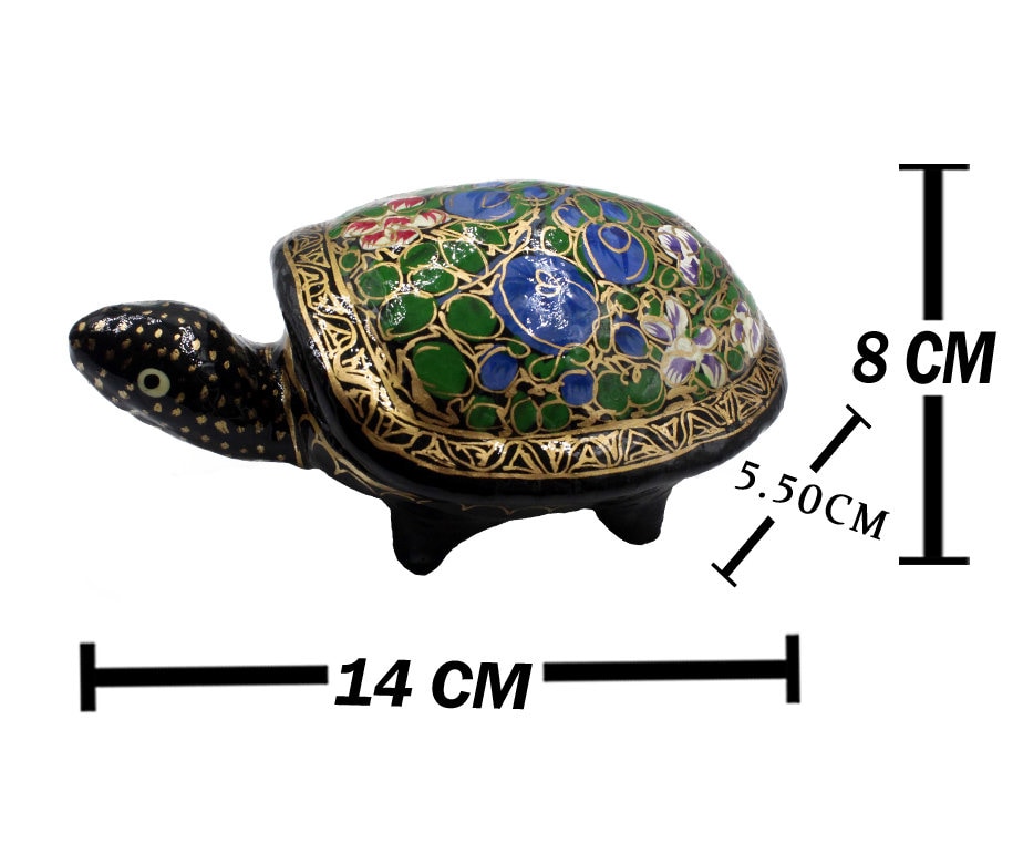 Decorative Turtle Jewellery Box Vintage Hand Painted Jewelry - Etsy