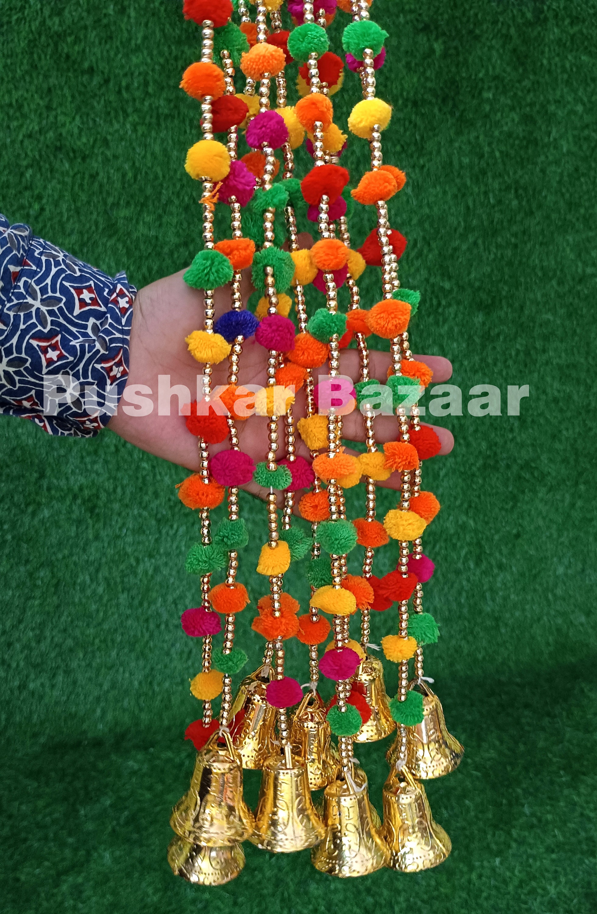Indian Pom Pom Wall Hanging, Christmas Decor, Wedding Party Decoration ...