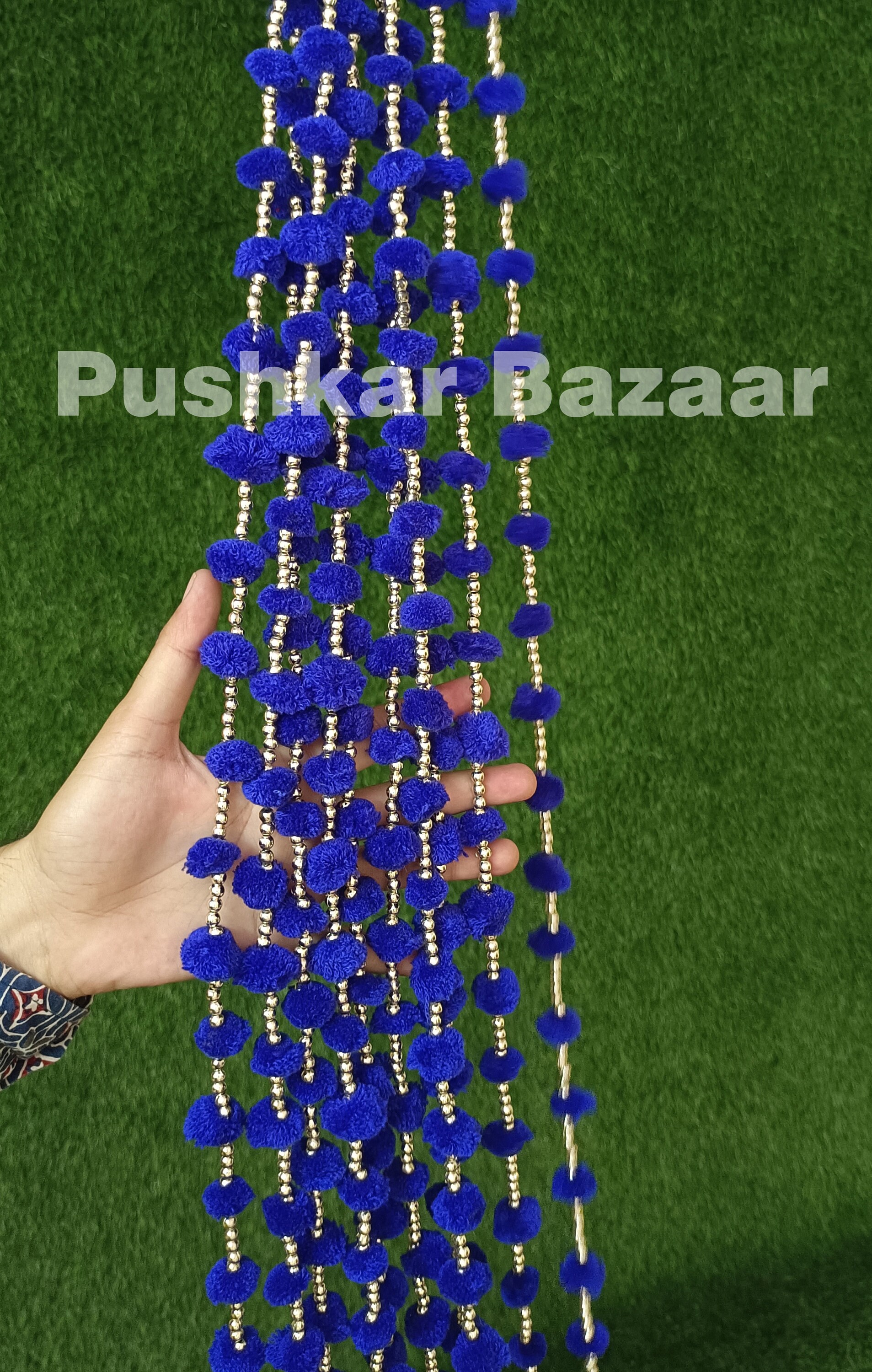 Multicolor Indian Pom Pom Christmas Wedding Party Decoration Mehndi ...