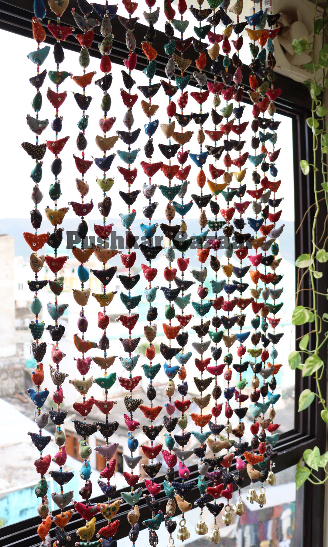 Indian Handmade Bird Hanging With Bell, Wedding Decor, Gift for Home ...