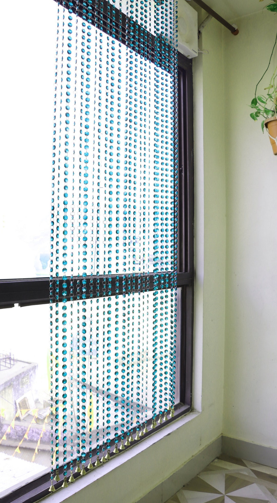 Indian Bohemian Curtain, Glass Crystal String, Gift for Home Decor ...