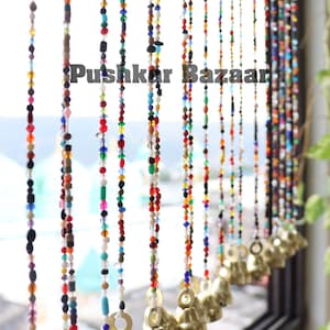 Indian Bohemian Curtain, Glass Beads String, Gift for Home Decor ...