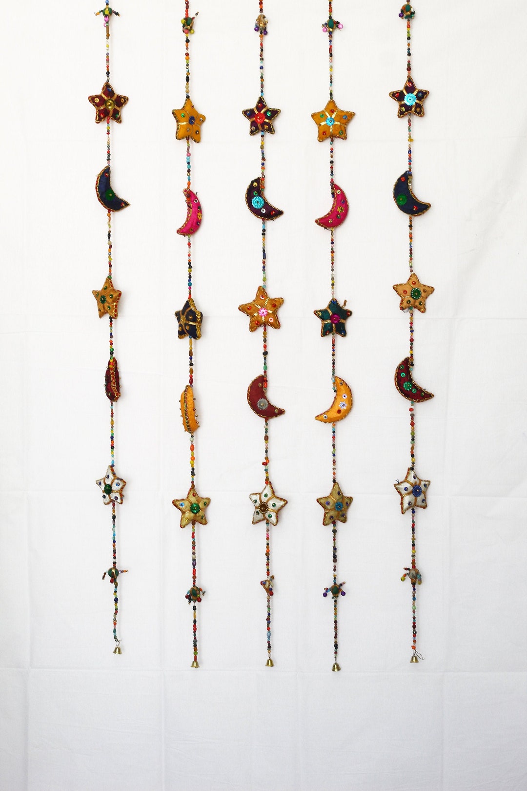 STAR & Moon Wall Hanging, Wedding Decor Hanging ,indian Wall Hanging ...
