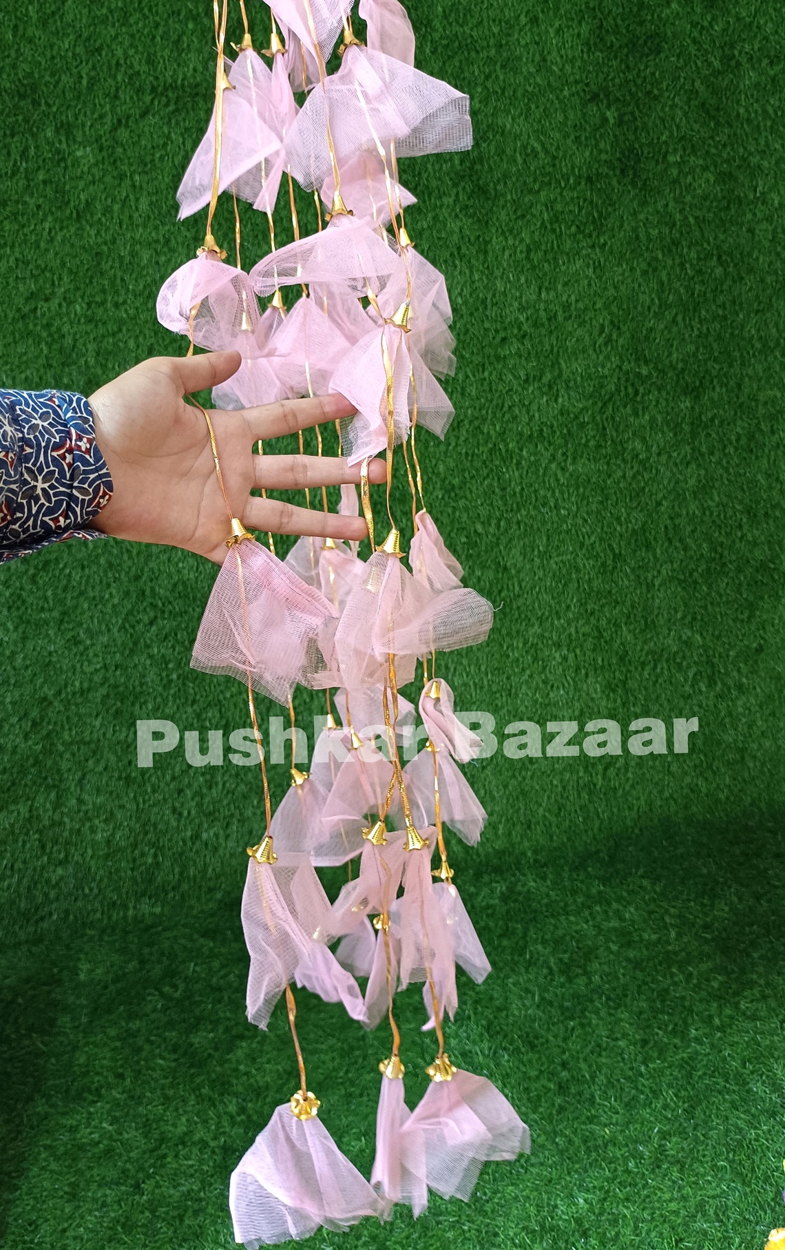50 Strings of Net Fabric Tassel Indian Decoration Garden Backdrops ...