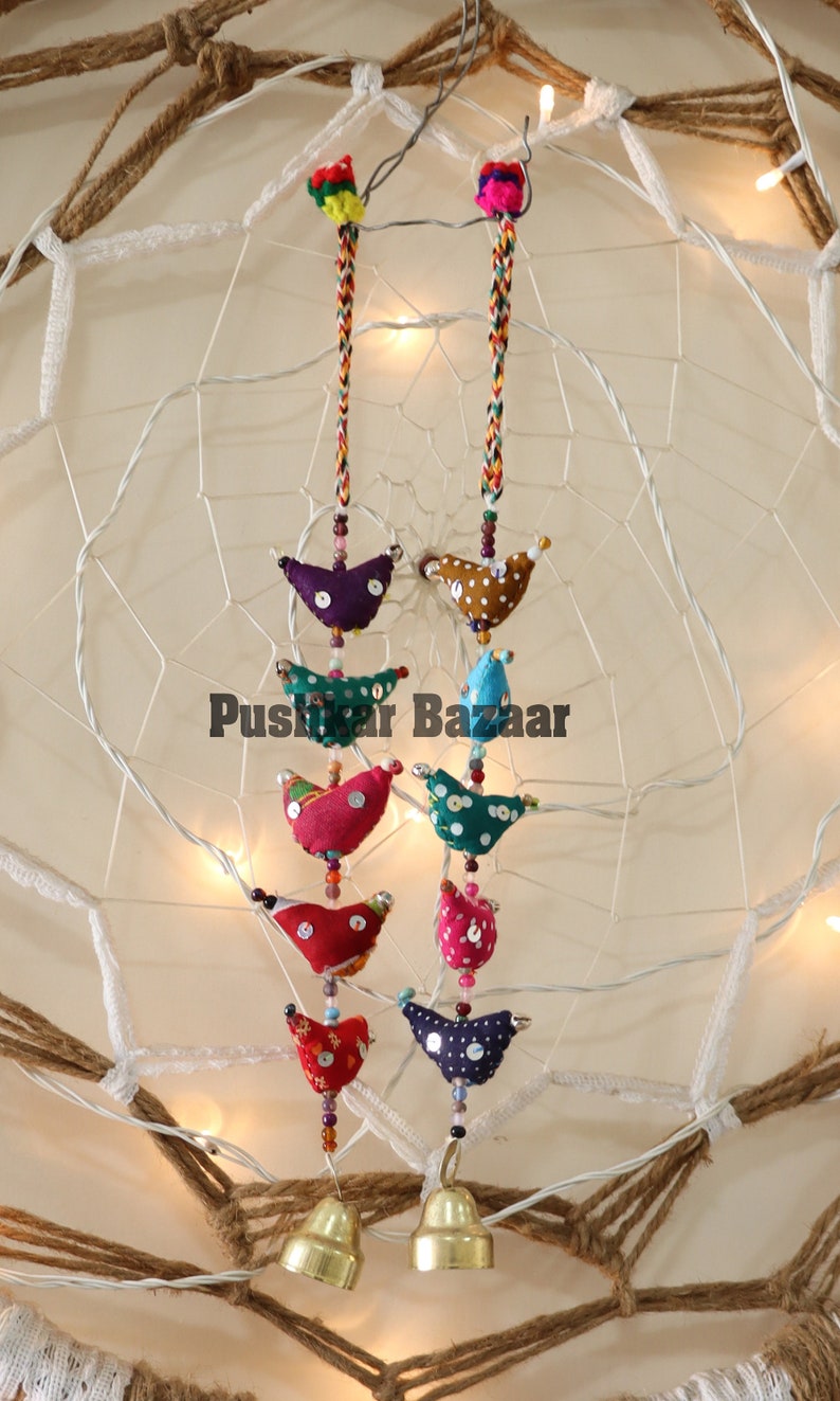 Indian Prosperity Hens Hand-made Hanging Strand of Chickens ...