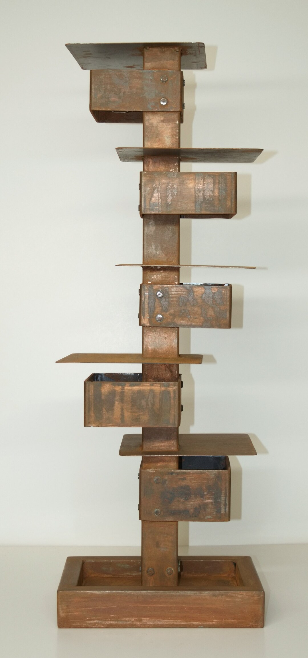 Industrial Steel Patina RGB Lamp - Etsy