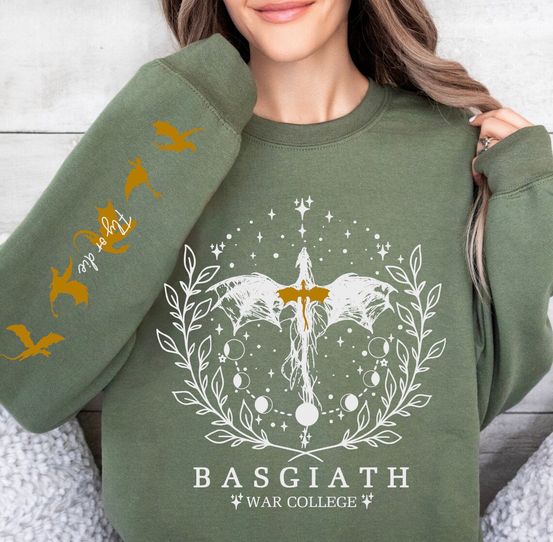 Fourth Wing Merch Basgiath College Sweater Fourth Wing Gift Booktok ...