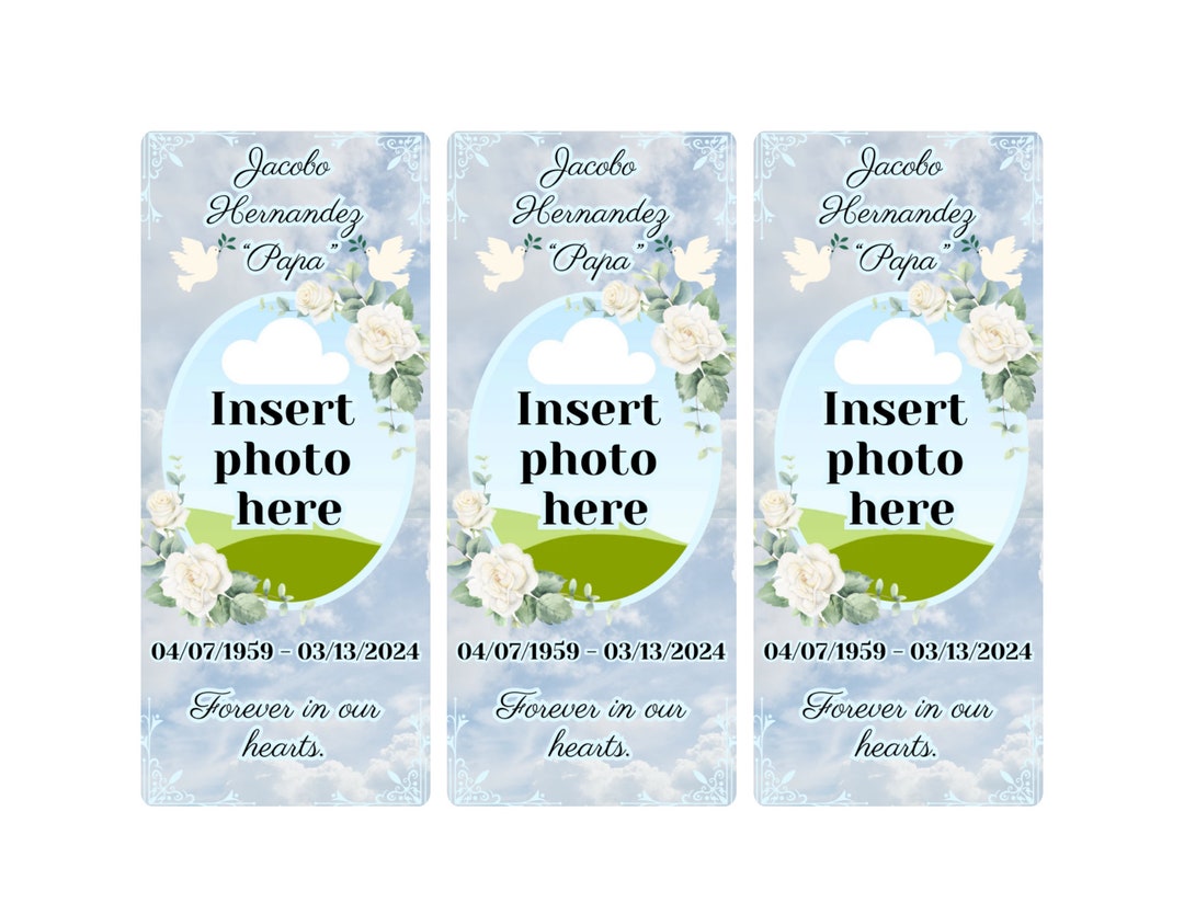 Printable Memorial Candle Template | Editable Canva Design | Digital ...