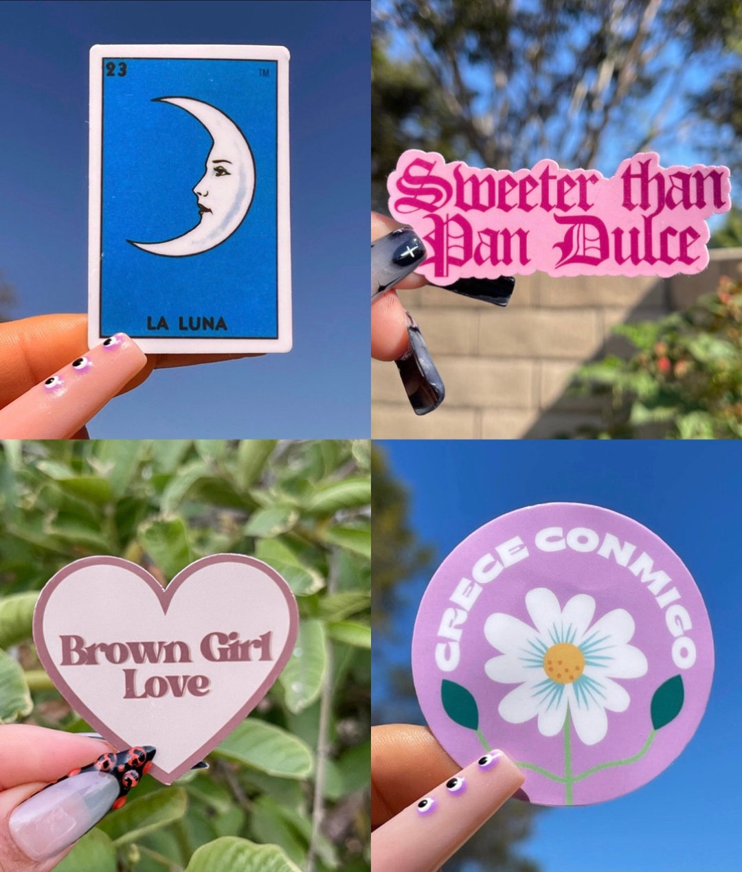 Chicana Laminated Vinyl Sticker Bundle Water Resistant - Etsy