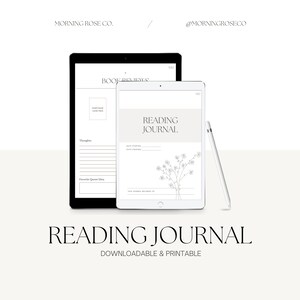 Digital Reading Journal, Reading Journal Digital, Reading Journal for ...