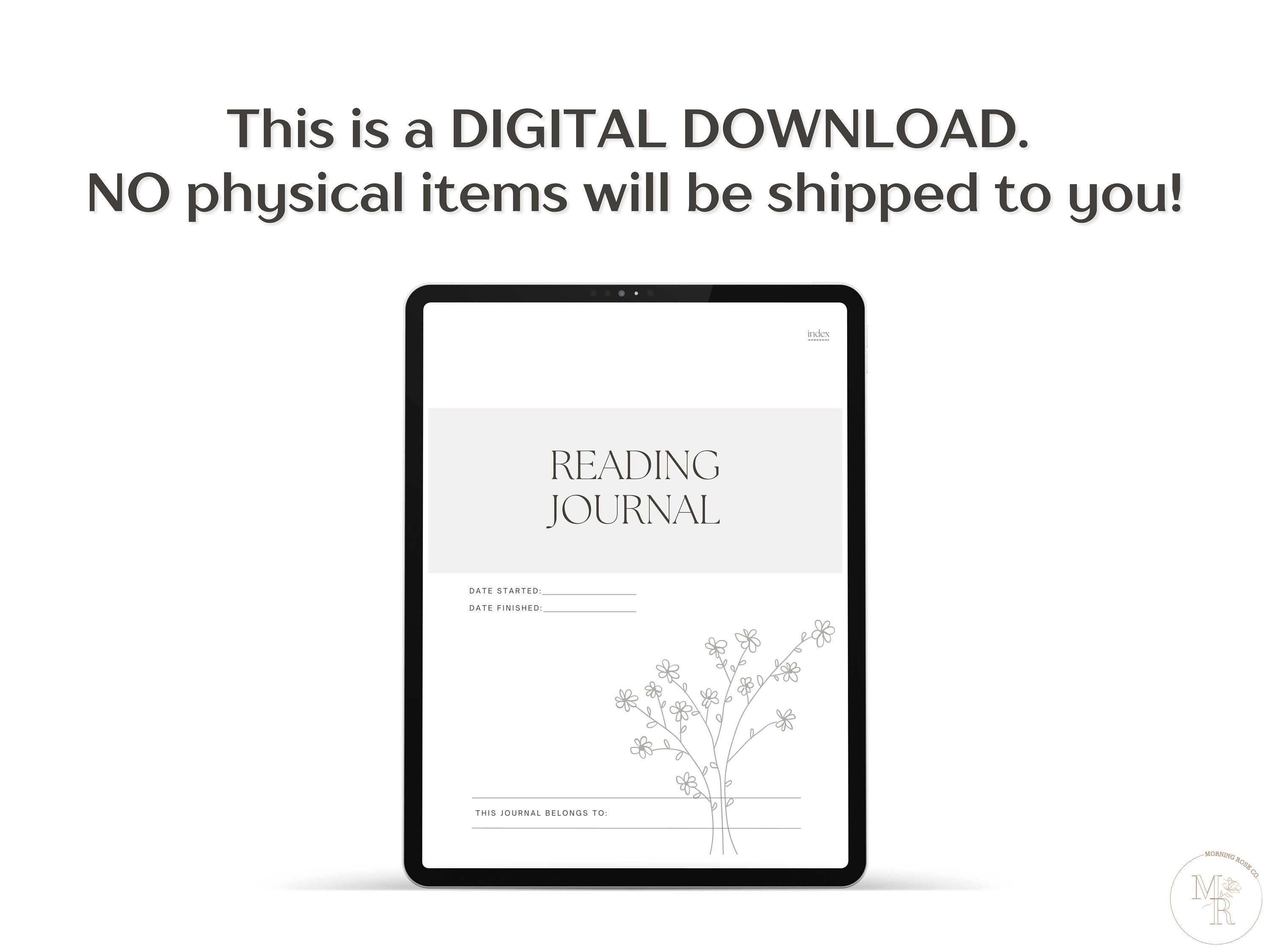 Digital Reading Journal, Reading Journal Digital, Reading Journal for ...