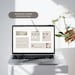 Minimalist Desktop Organizer Wallpaper With Folder Icons (PNG Digital ...