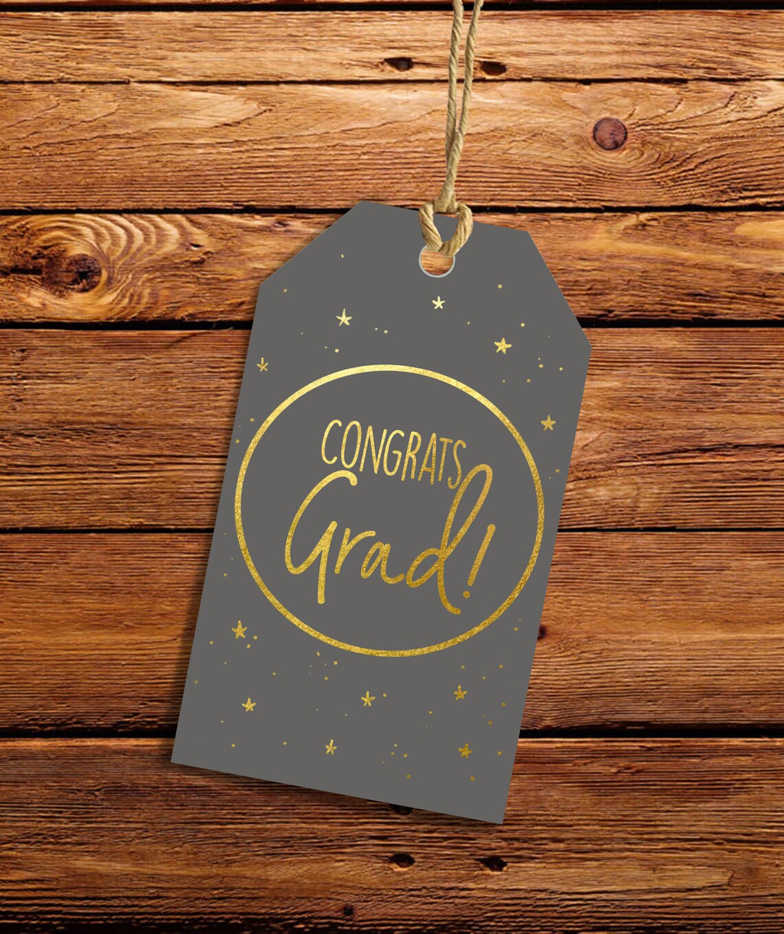 PRINTABLE Congrats Grad Tag, Graduation Gift Tags, High School, College ...
