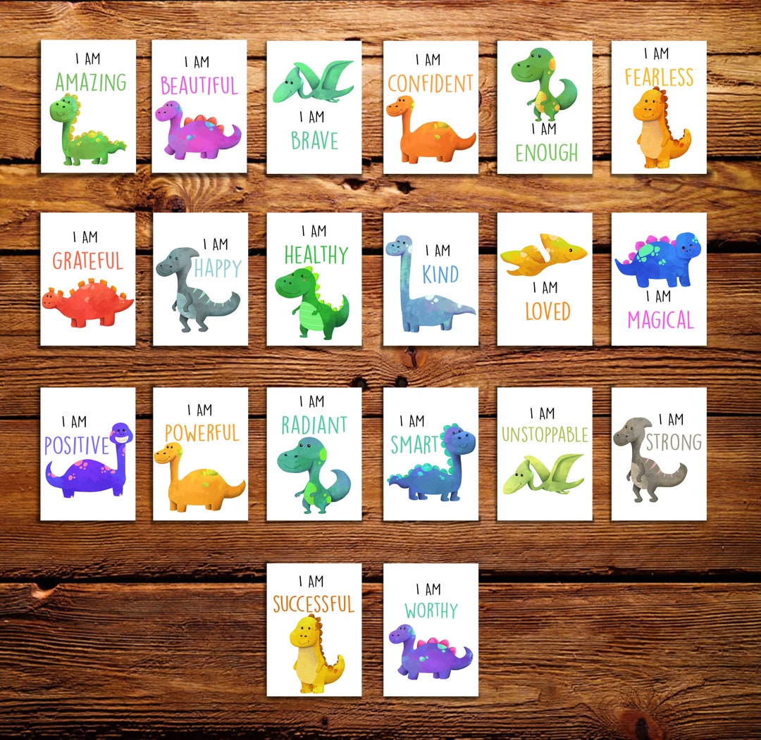Printable Positive Affirmation Cards for Kids, Motivational Cards ...