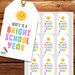 Here's to a Bright School Year Tag, Printable Back to School Tag ...