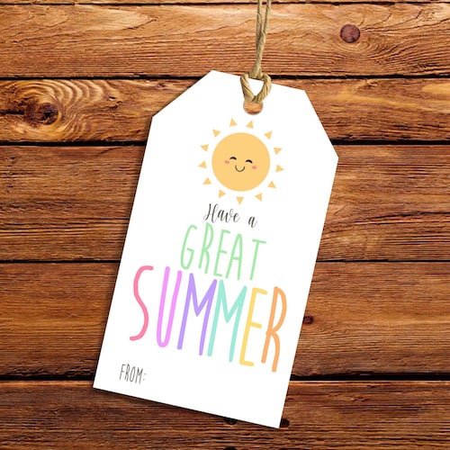 PRINTABLE Have a Great Summer Tag Summer Gift Tag Printable - Etsy