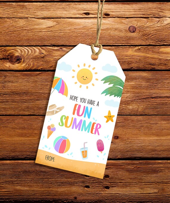 Hope You Have a Fun Summer Tag Printable Summer Tag Summer - Etsy