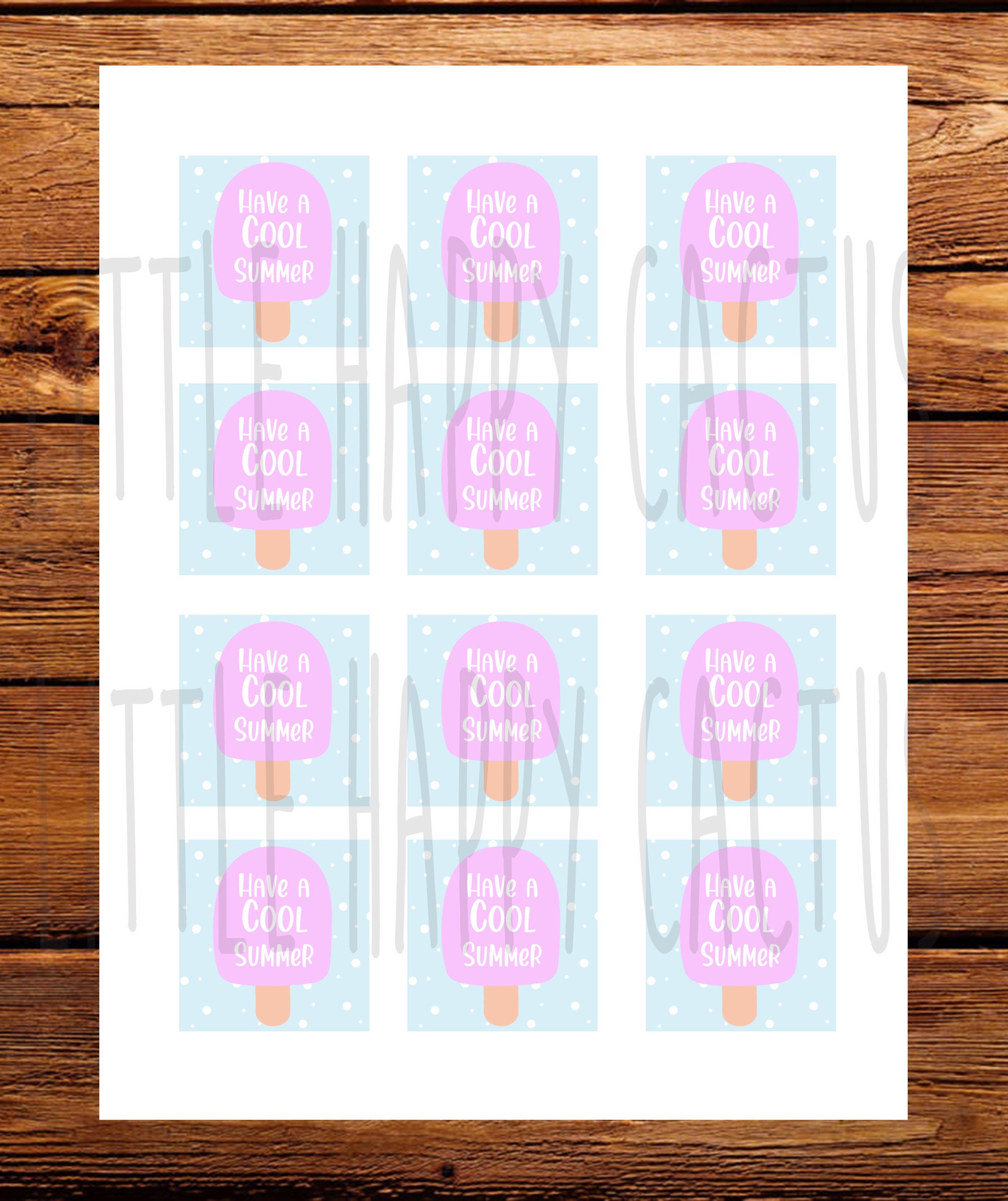 PRINTABLE Have a Cool Summer Tag, Summer Gift Tag, Printable Tag ...
