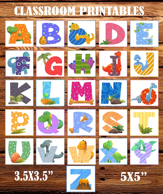 Classroom Printable Alphabet Letters Homeschool Learning - Etsy