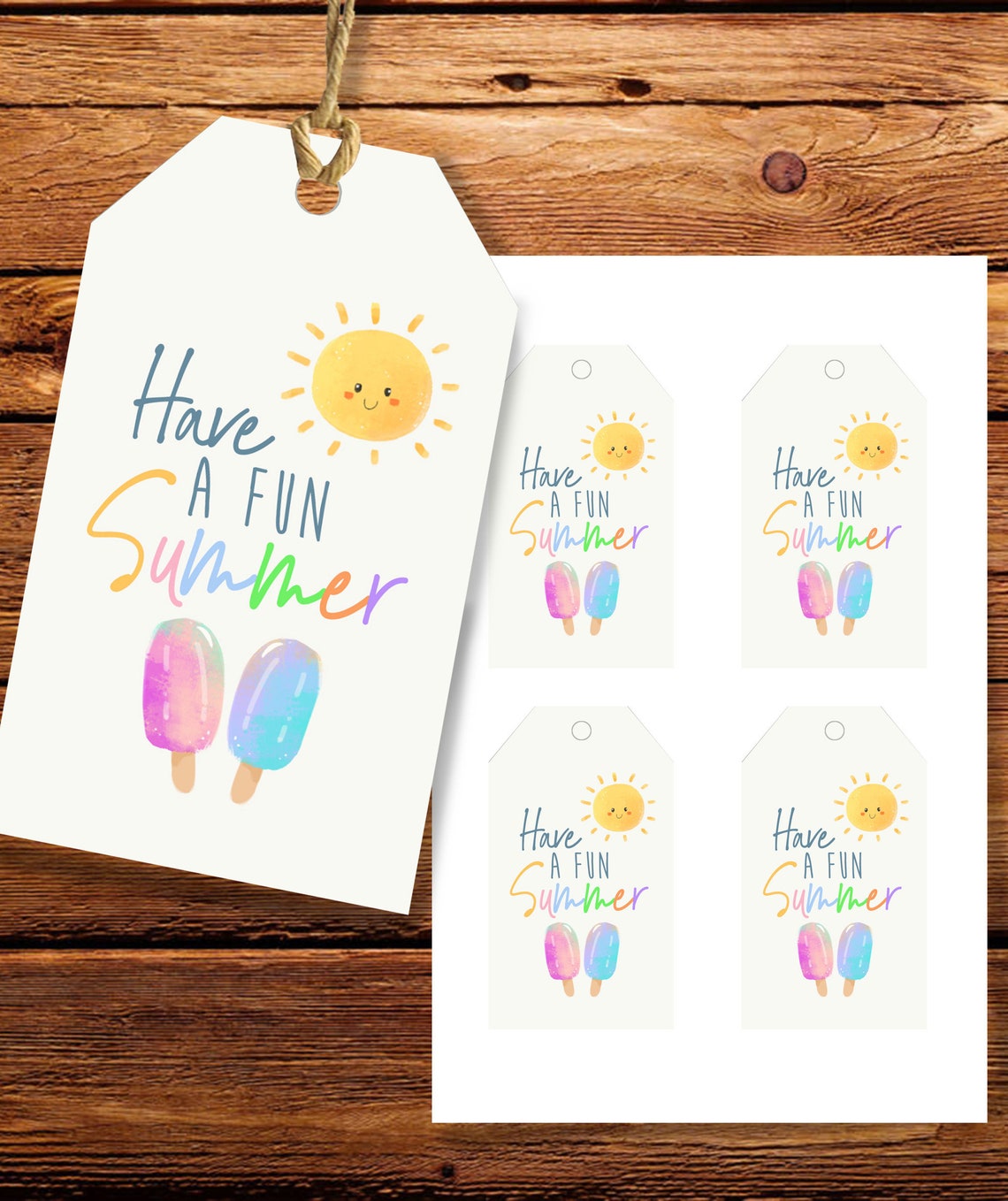 Summer Tag, Have a Fun Summer Tag, Printable Summer Tag, Teacher Tag ...