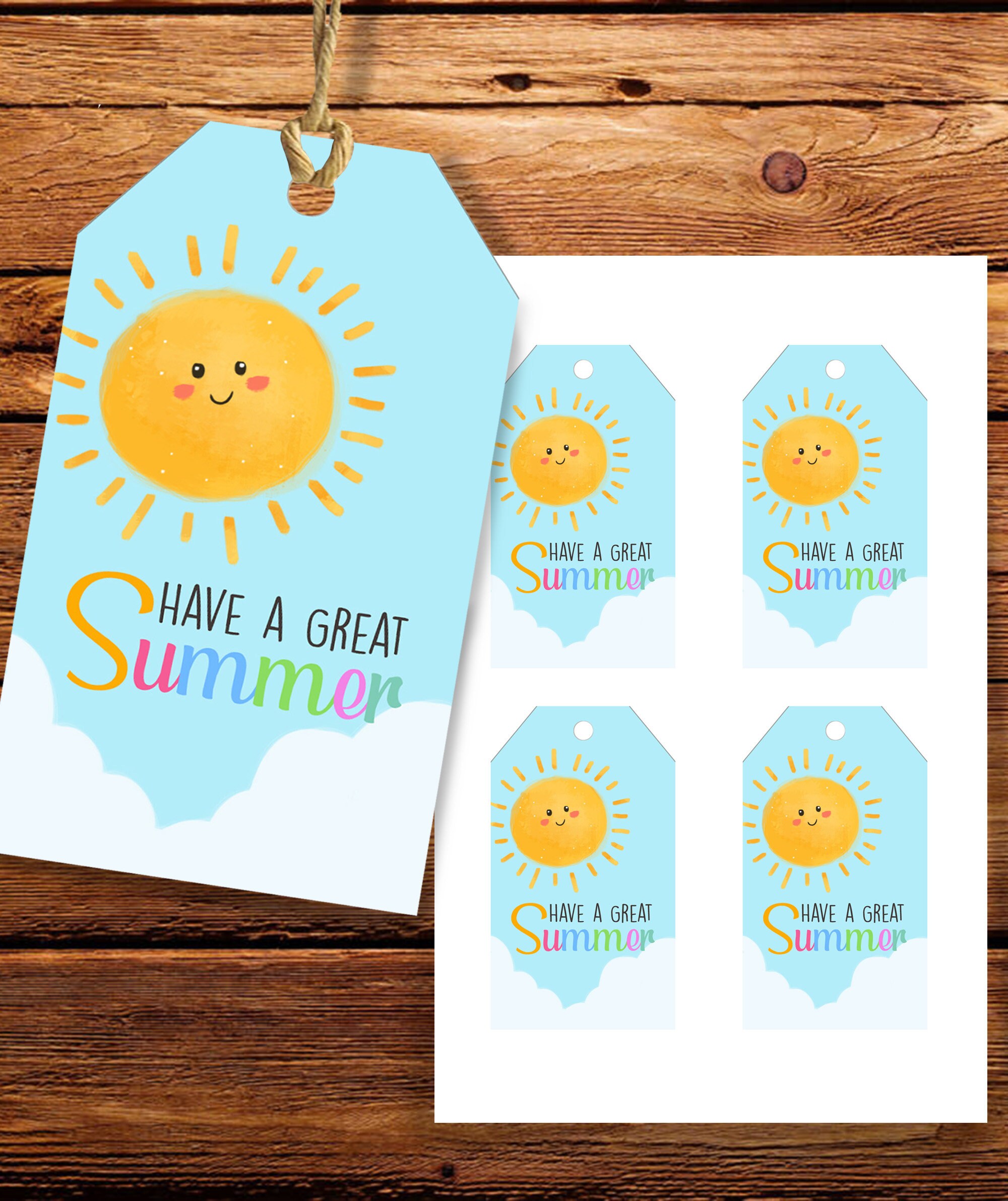 PRINTABLE Have a Great Summer Tag, Have a Great Summer Tag, Summer Tag ...