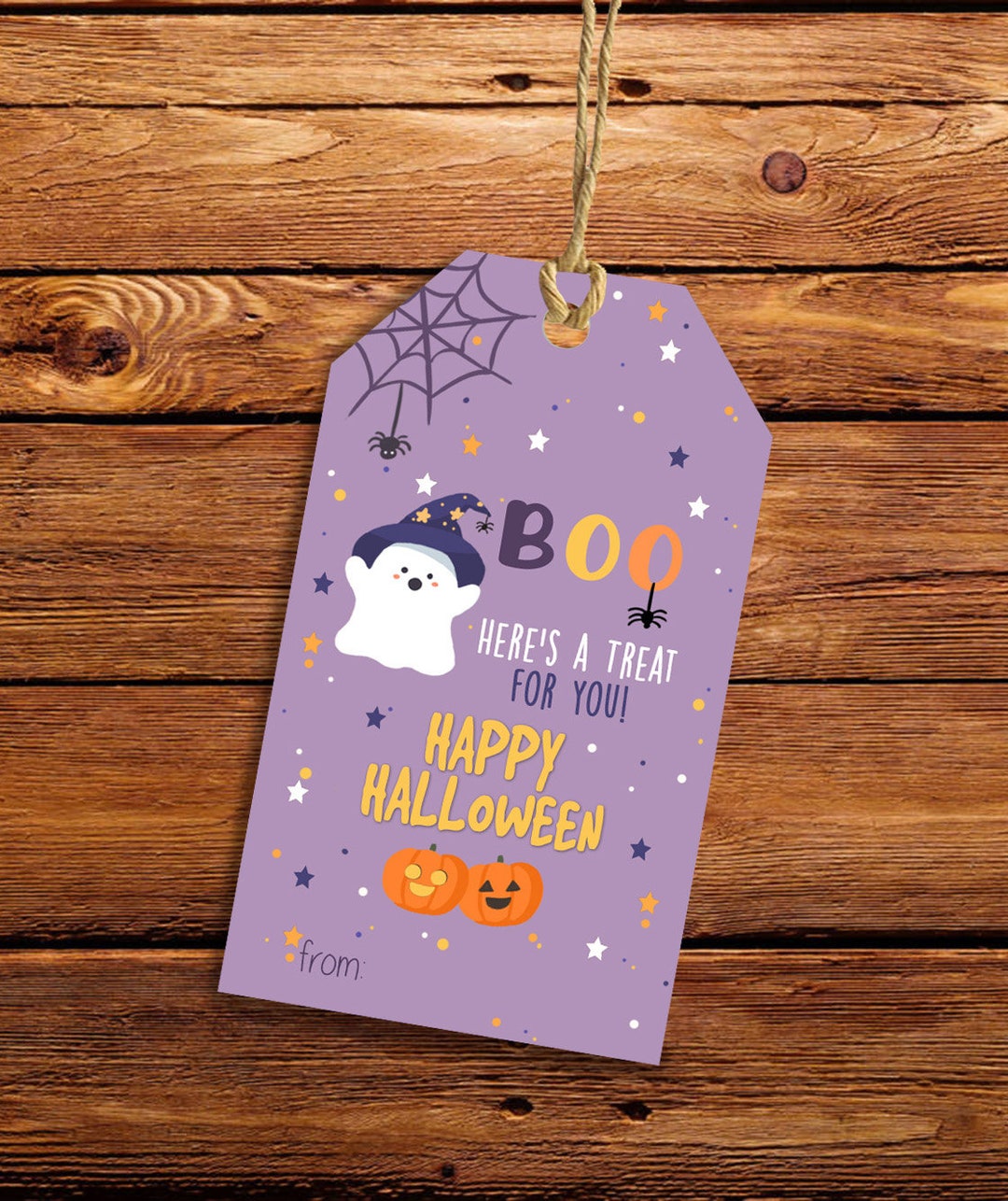 Printable Happy Halloween Tag, Halloween Tag, Here is a Treat for You ...