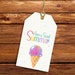 Have a Sweet Summer Tag, Printable Summer Tag, Summer Tag, Ice Cream ...