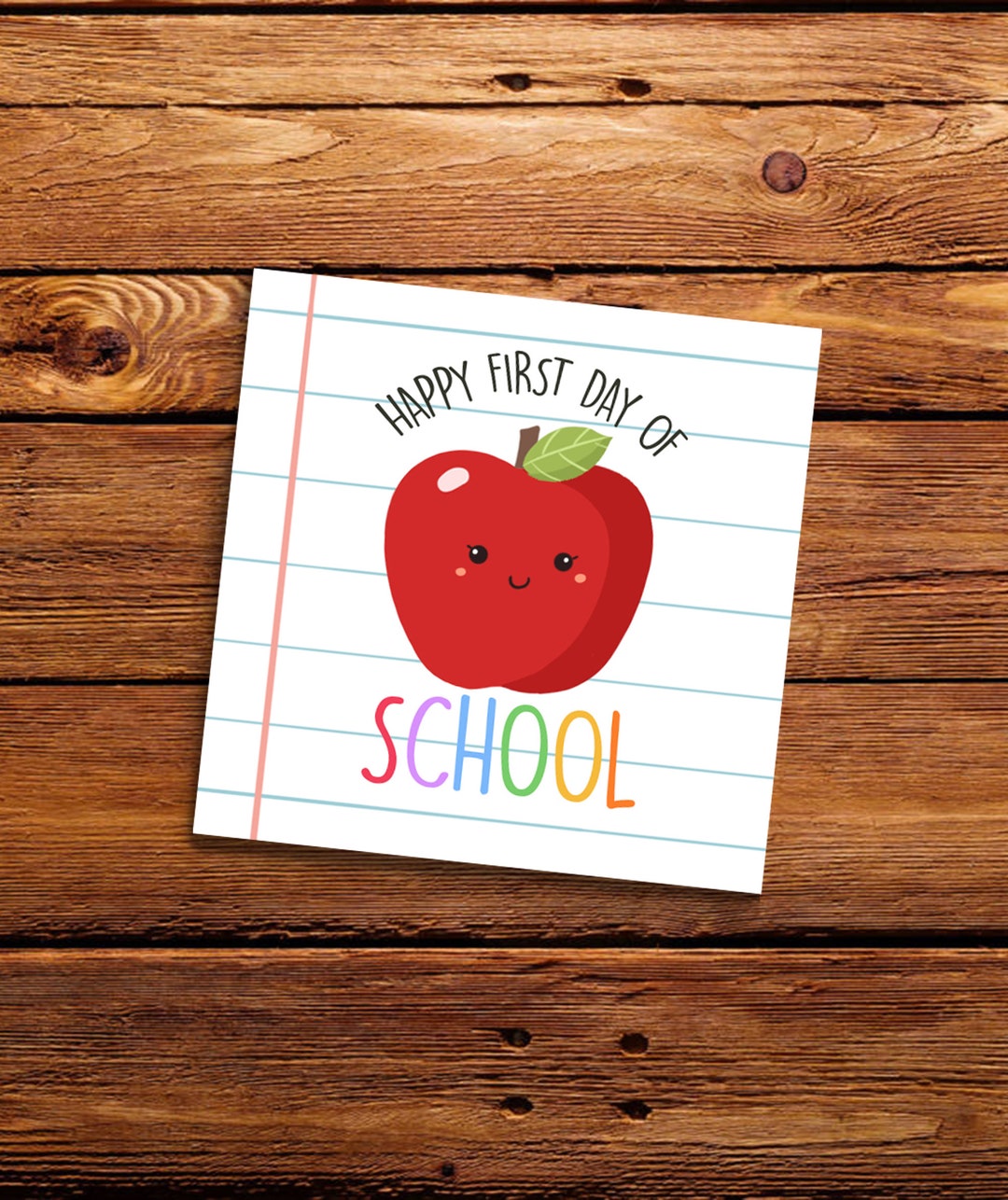 Printable First Day of School, Back to School Tag, Cookie Tag, Instant ...