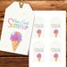 Have a Sweet Summer Tag, Printable Summer Tag, Summer Tag, Ice Cream ...
