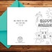 Coloring Summer Card, Printable Happy Summer Card, Summer Card, Castle ...