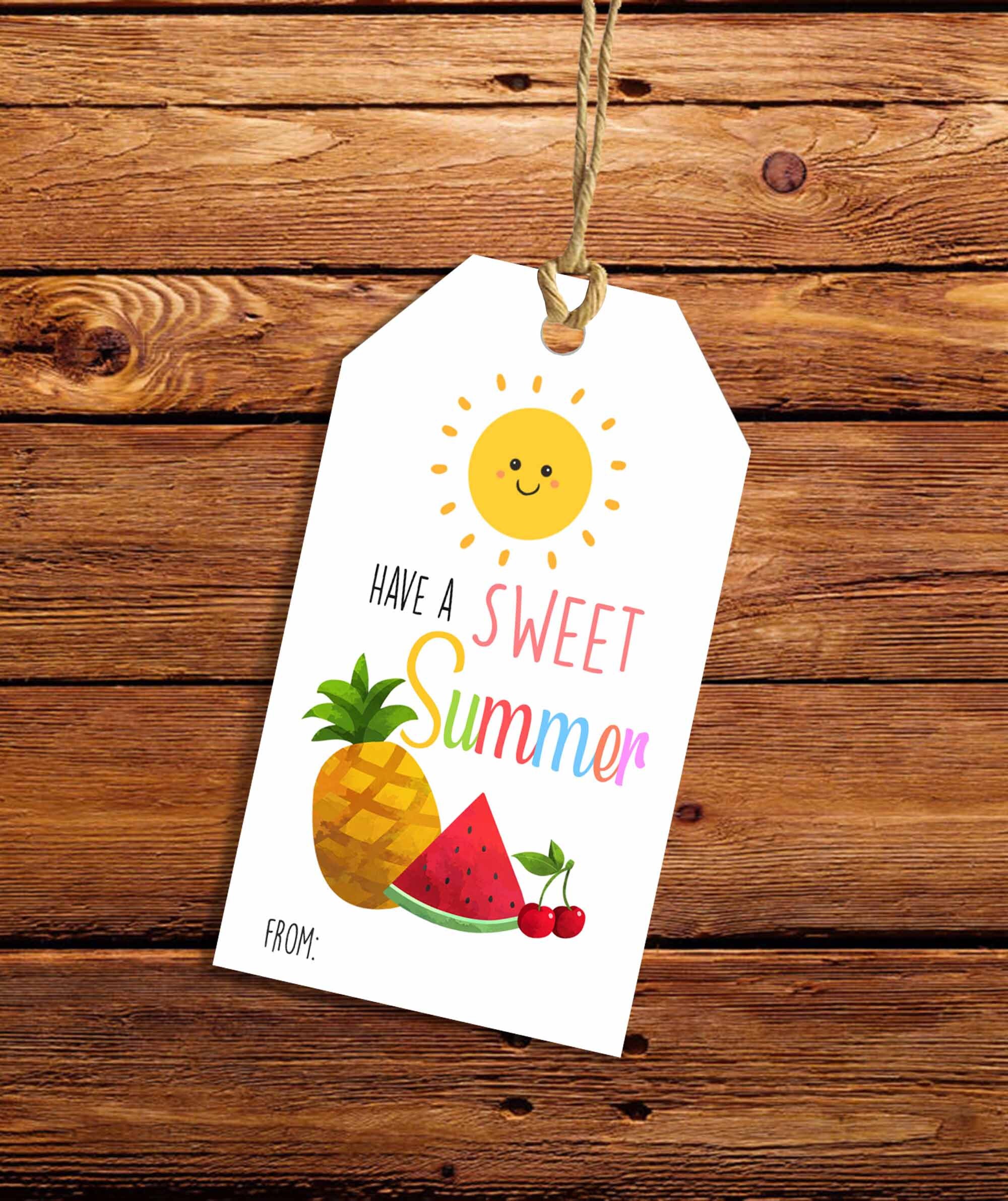 Have a Sweet Summer Tag, Printable Summer Tag, Summer Tag, Sweet Summer ...