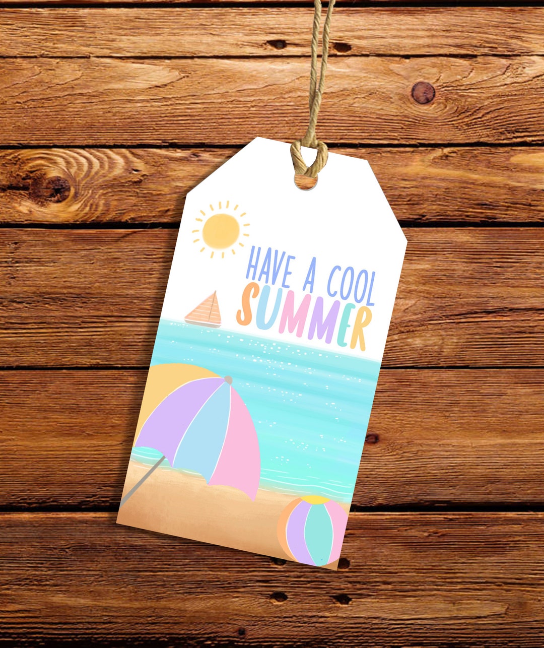 PRINTABLE Have a Cool Summer Tag, Summer Gift Tag, Printable Tag ...