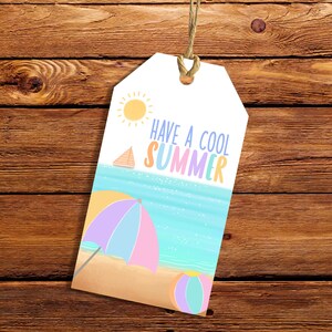 PRINTABLE Have a Cool Summer Tag, Summer Gift Tag, Printable Tag ...