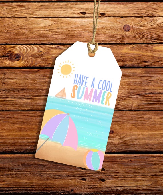 PRINTABLE Have a Cool Summer Tag Summer Gift Tag Printable | Etsy
