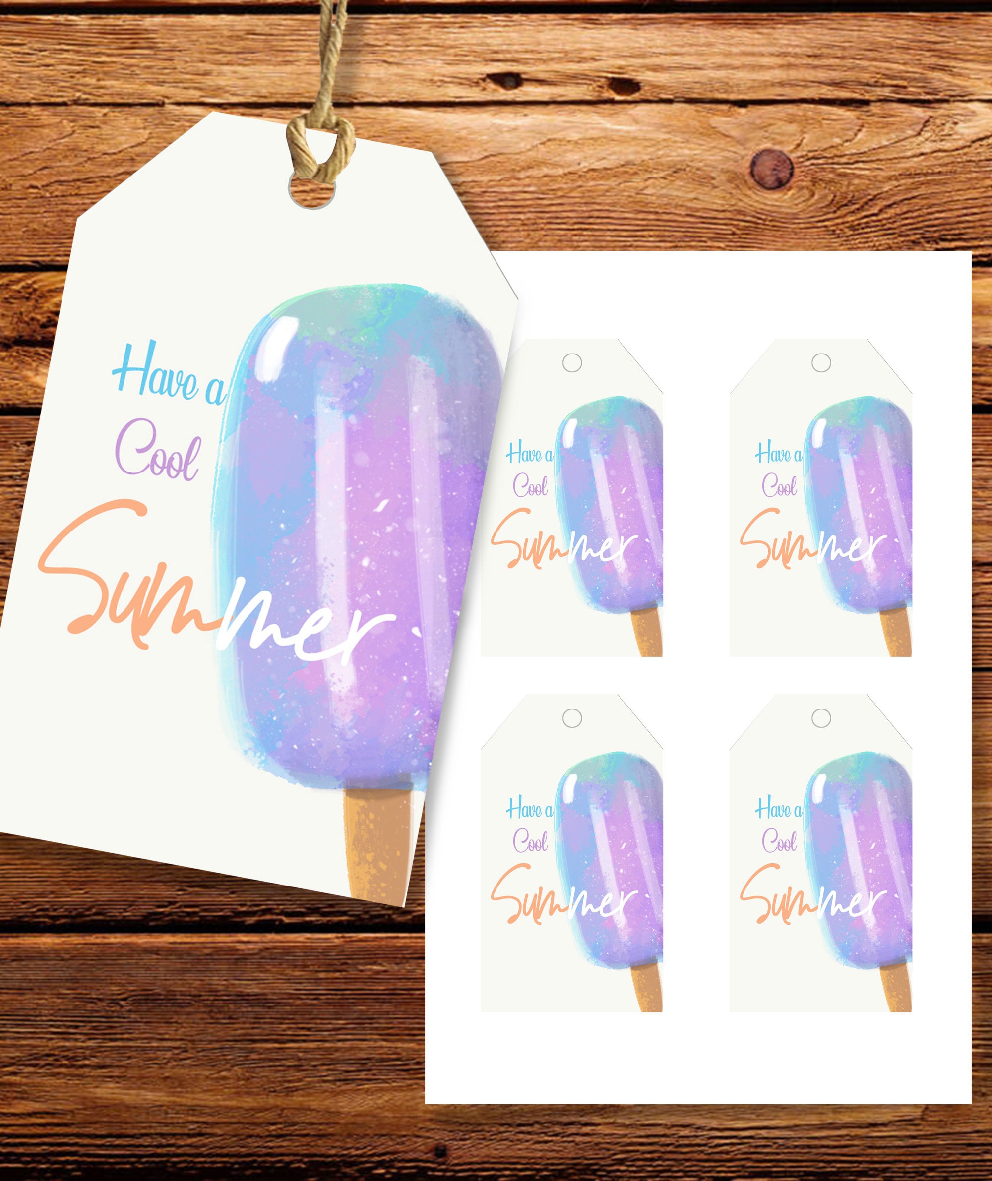 PRINTABLE Have a Cool Summer Tag, Cool Summer Tag, Summer Tag, End of ...