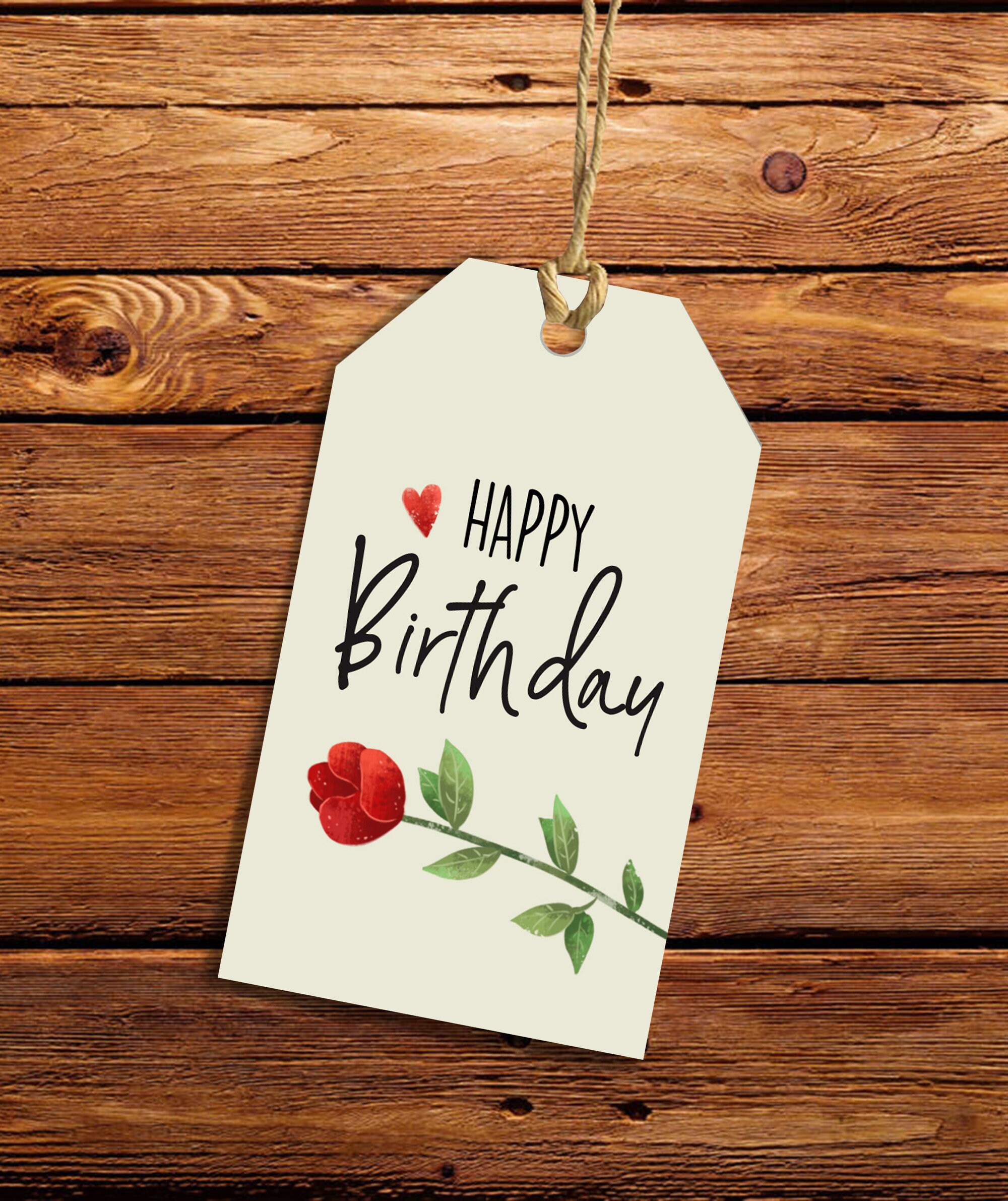 Printable Birthday Tag, Printable Gift Tags, Happy Birthday Gift Tag ...