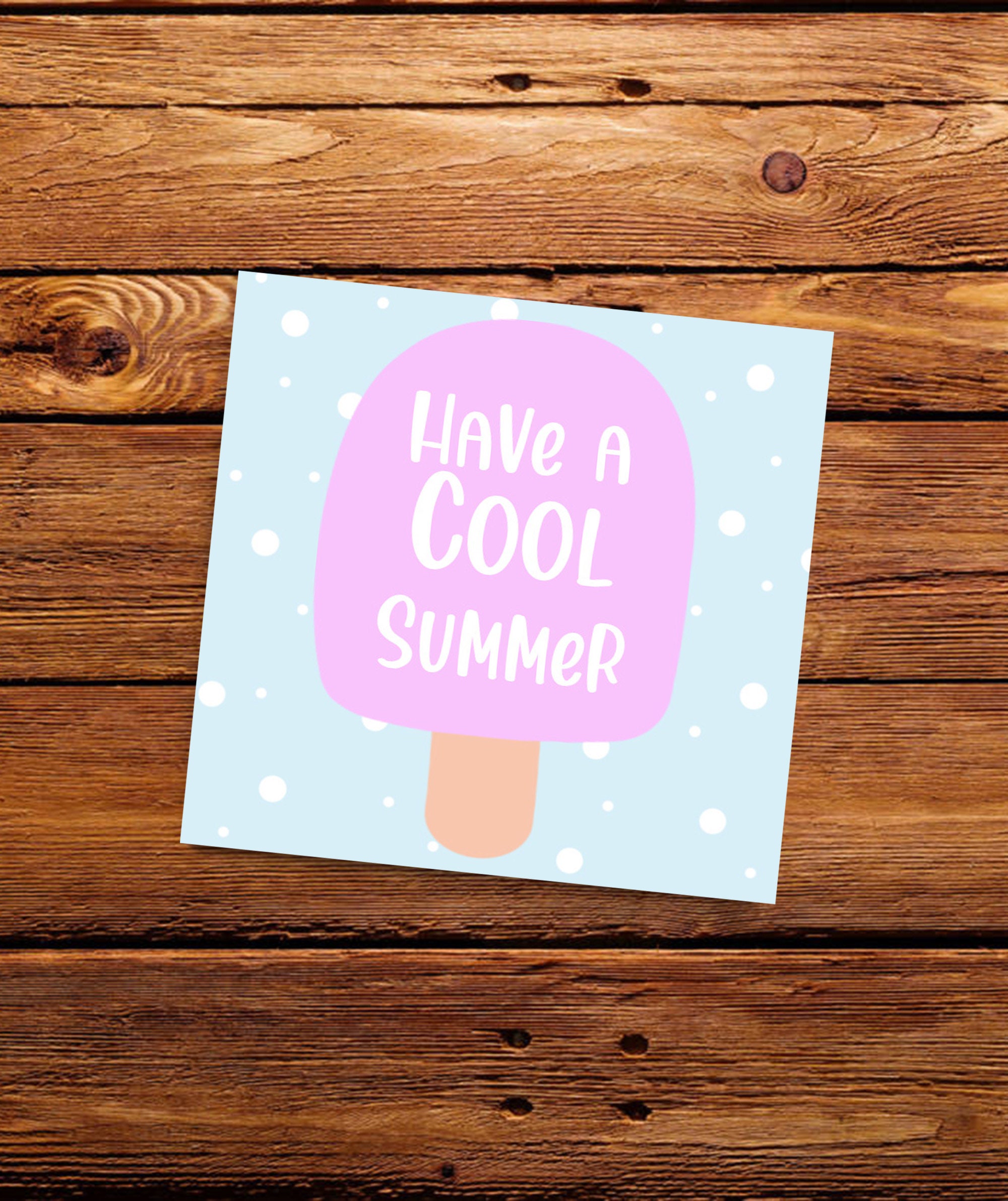 PRINTABLE Have a Cool Summer Tag, Summer Gift Tag, Printable Tag ...