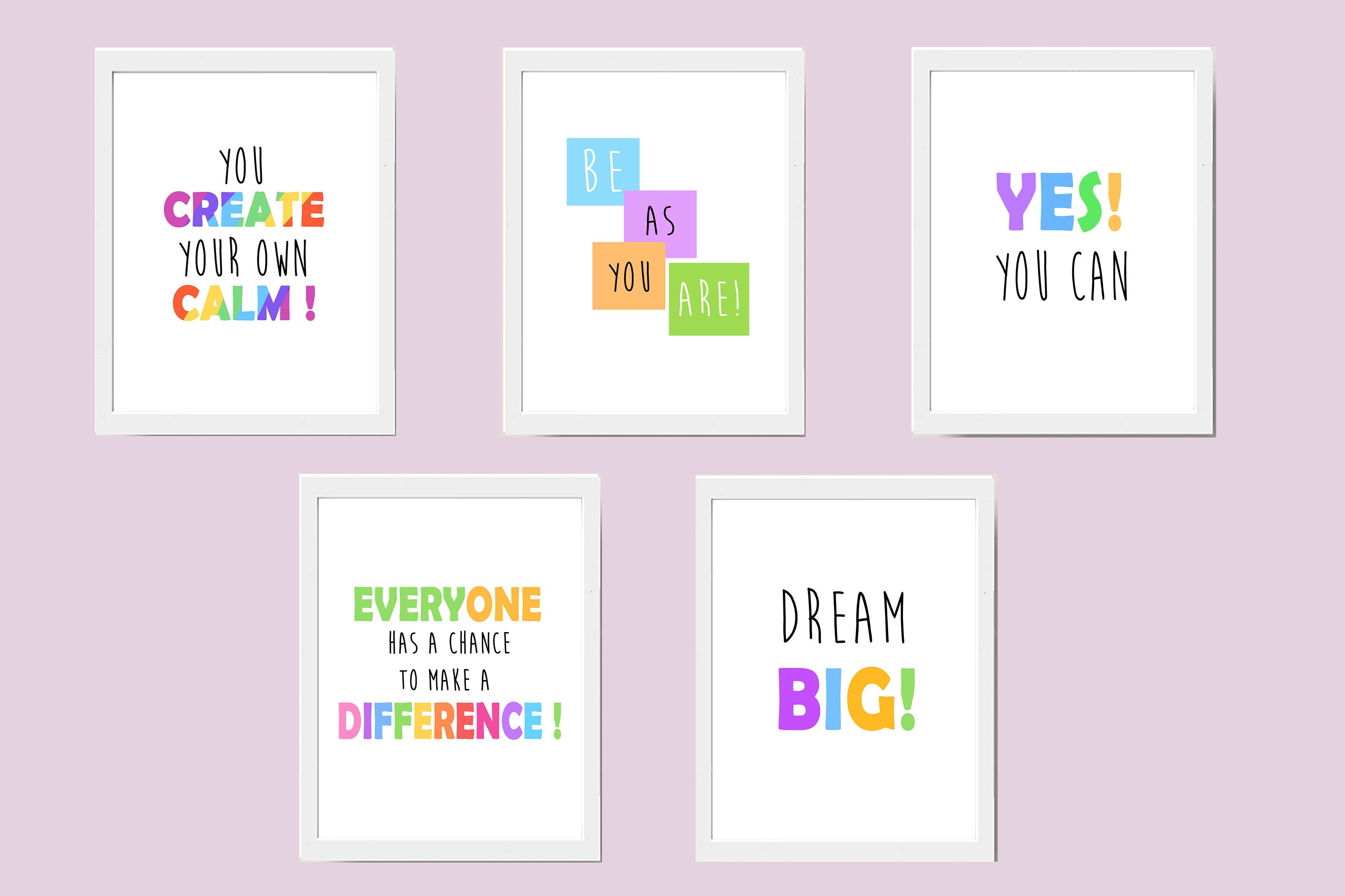 Inspiration Classroom Poster, Teacher Poster Bundle, Motivational ...