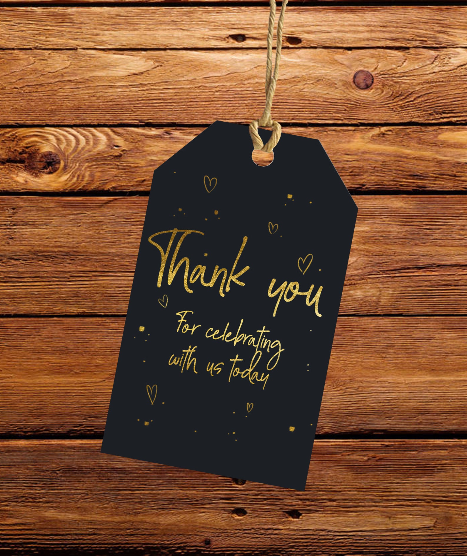 Printable Thank You Tags, Gift Tags, Thank You for Celebrating With Us ...