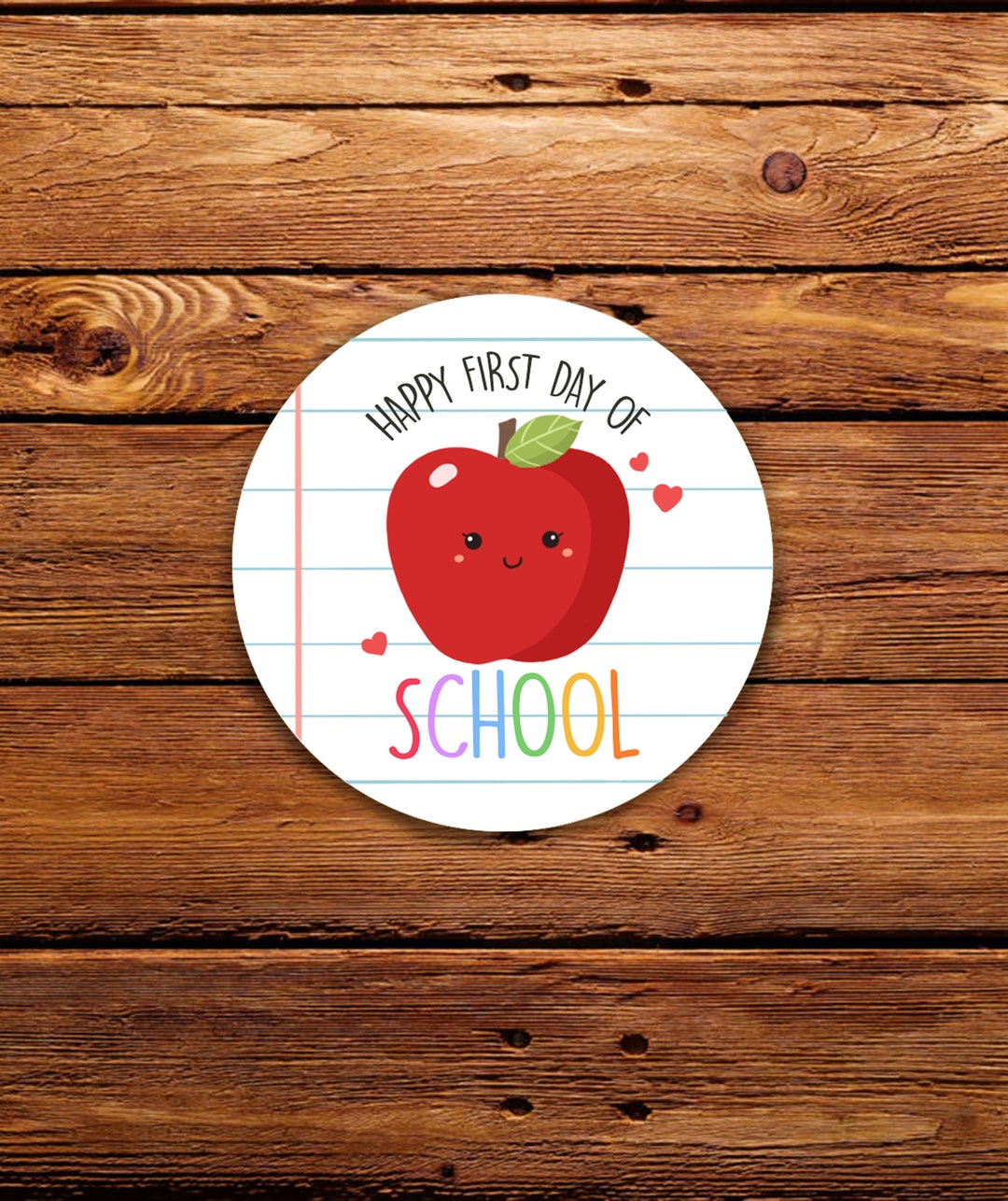 Printable First Day of School, Back to School Tag, Cookie Tag, Instant ...