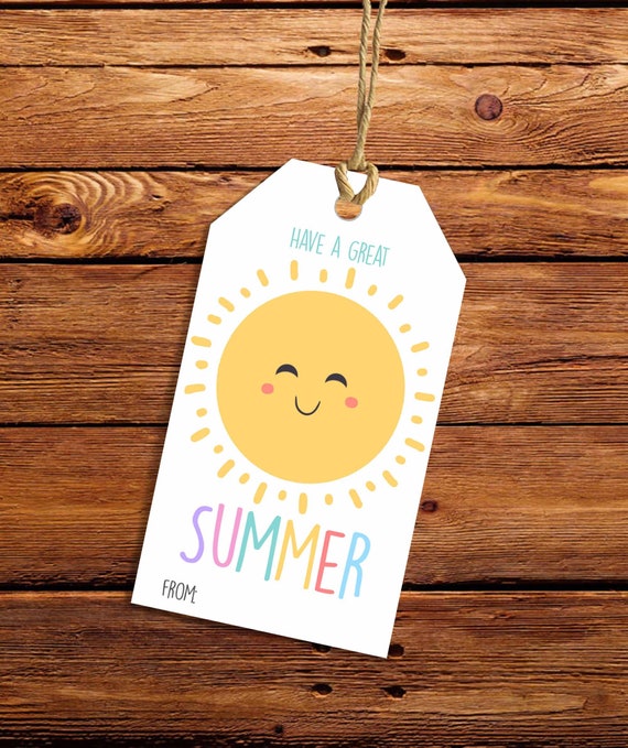 PRINTABLE Have a Great Summer Tag Summer Gift Tag Printable - Etsy