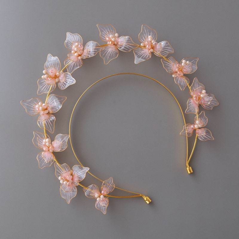 Pink Bridal Tiara - Etsy
