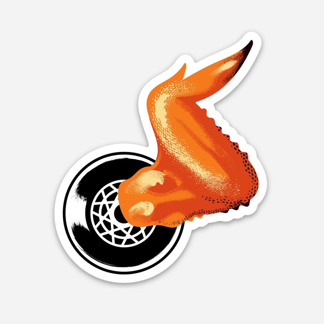 Hot Wings - 3-inch Chicken Wing Stickers - Etsy