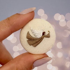 Christmas Embroidery Pattern - Mini Embroidery Angel Pattern - Angel ...